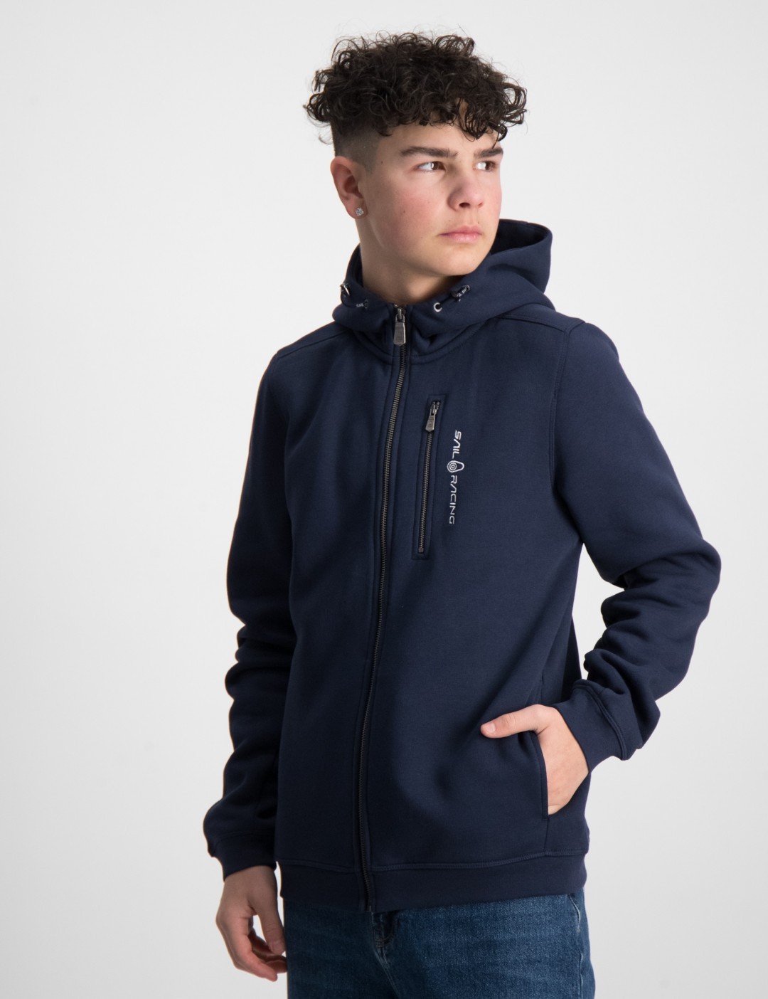 Sail Racing Blå JR BOWMAN ZIP HOOD för Kille | Kids Brand Store