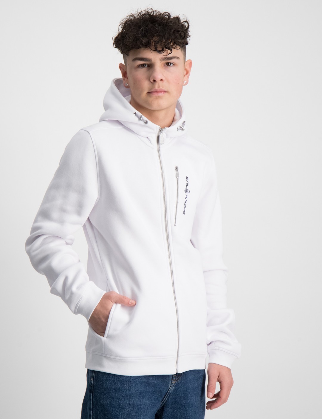 Sail Racing Vit JR BOWMAN ZIP HOOD för Kille | Kids Brand Store