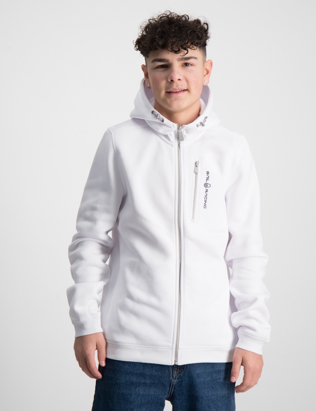 Sail Racing Vit JR BOWMAN ZIP HOOD för Kille | Kids Brand Store