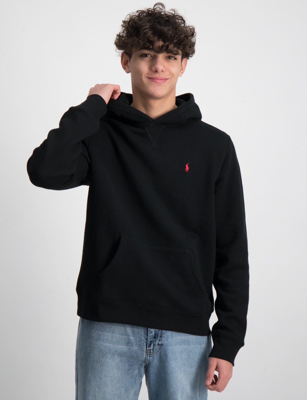 Svart Fleece Hoodie för Kille | Kids Brand Store
