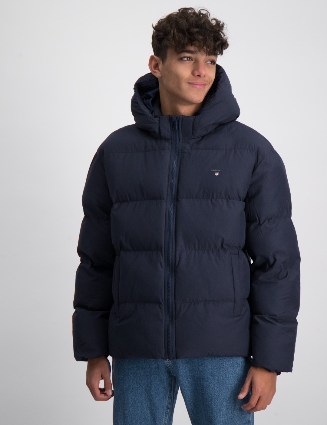 GANT Blå D1. PUFFER JACKET för Kille | Kids Brand Store