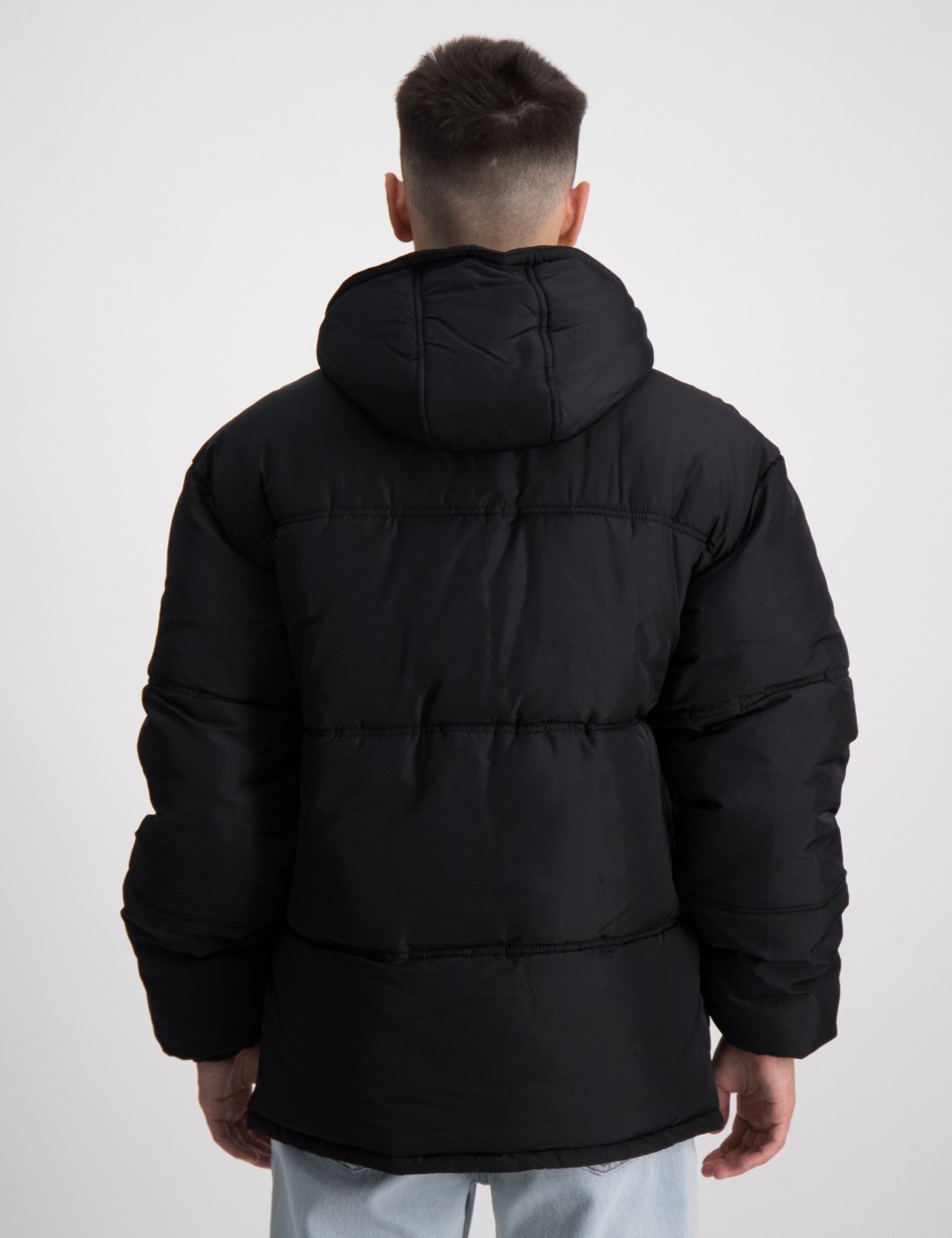 Schwarz Oversized Heavy Puffa Jacket für Jungen | Kids Brand Store