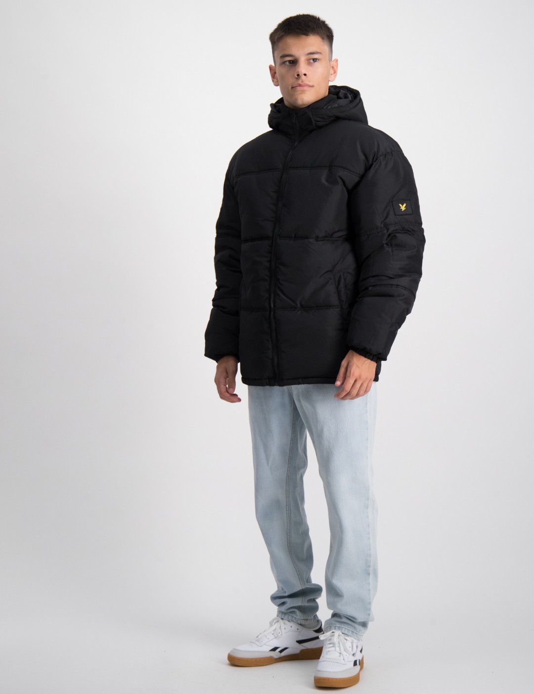 Schwarz Oversized Heavy Puffa Jacket für Jungen | Kids Brand Store