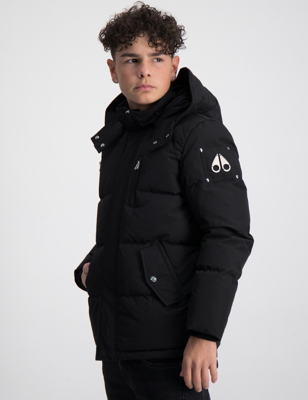 Moose Knuckles Svart UNISEX 3Q för Kille | Kids Brand Store