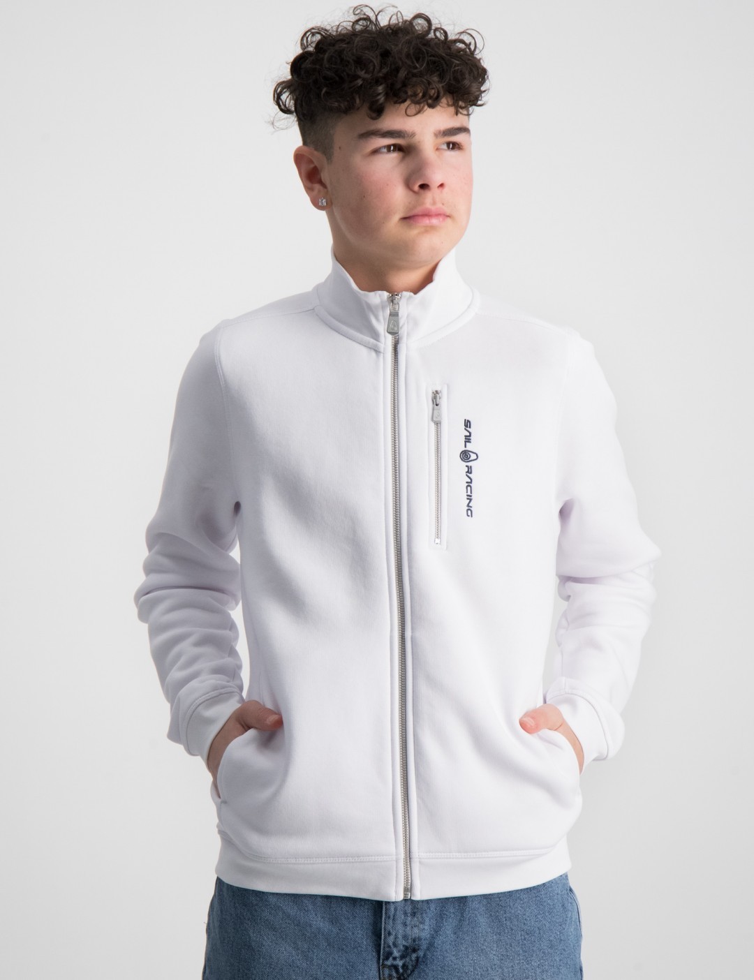 Sail Racing Vit JR BOWMAN ZIP JACKET för Kille | Kids Brand Store