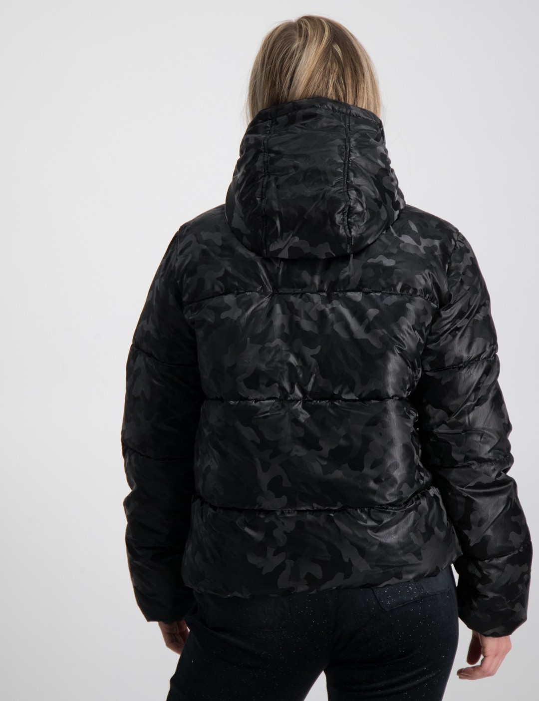Svart Juicy Abstract Puffa Coat til Jente | Kids Brand Store