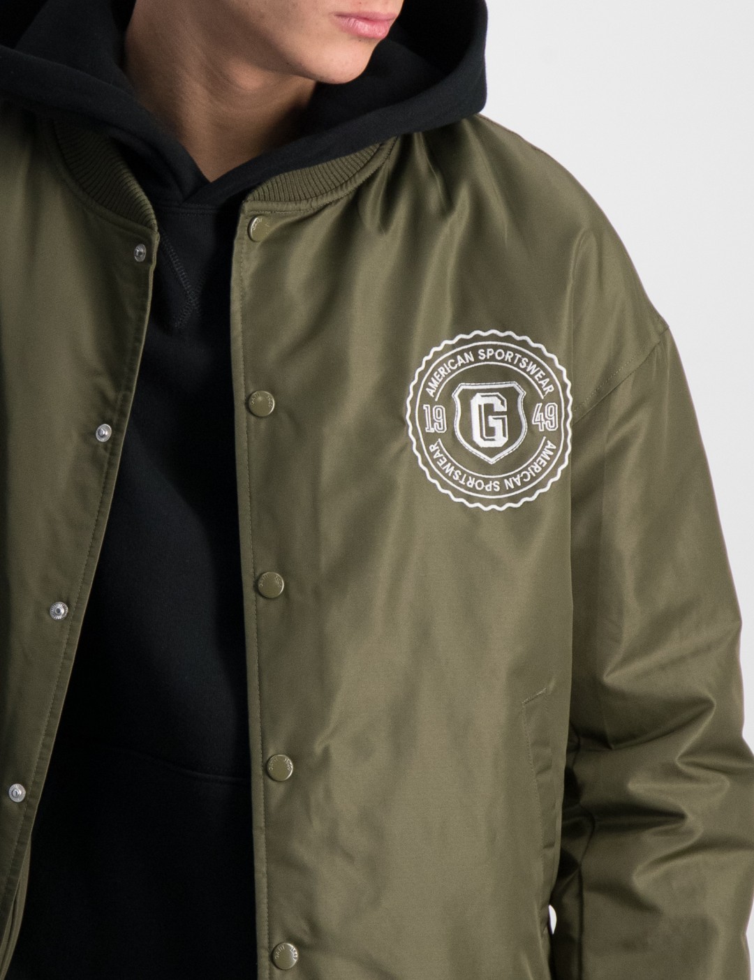 GANT Grön GANT NEW HAVEN VARSITY JACKET för Kille | Kids Brand Store