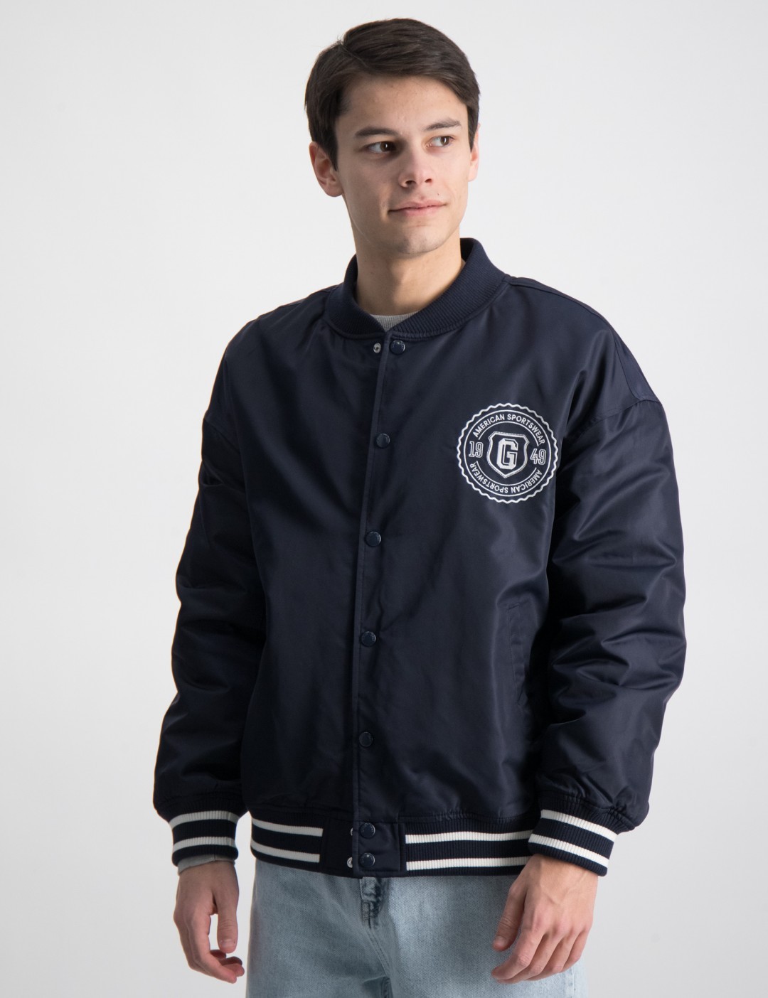 GANT Blå GANT NEW HAVEN VARSITY JACKET för Kille | Kids Brand Store