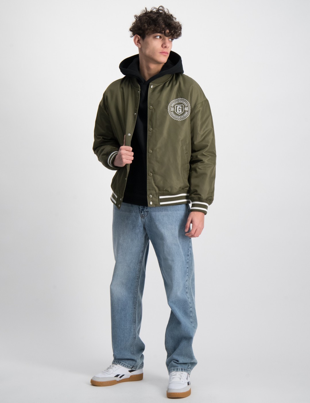 GANT Grön GANT NEW HAVEN VARSITY JACKET för Kille | Kids Brand Store