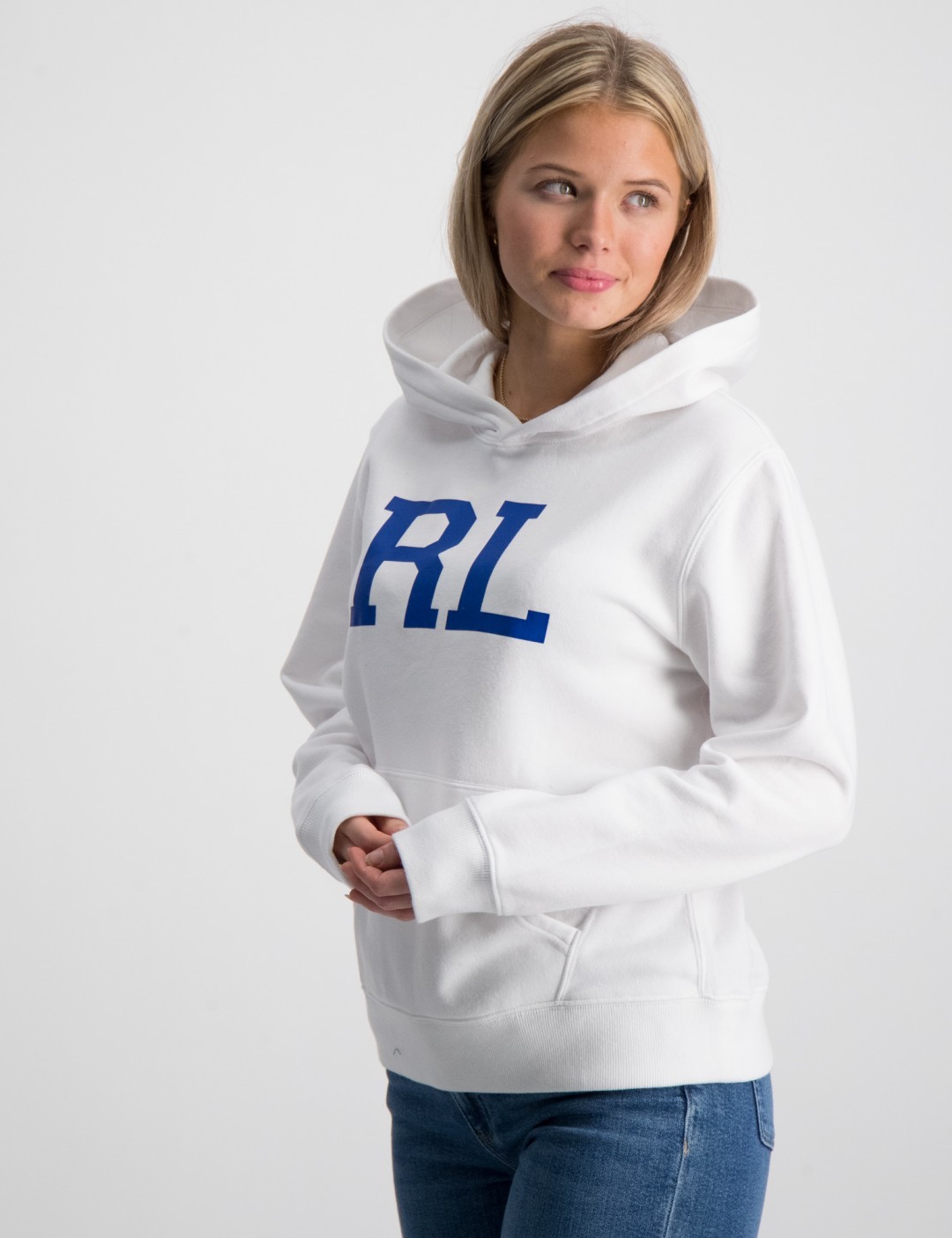 Vit Big Pony Fleece Hoodie för Tjej | Kids Brand Store