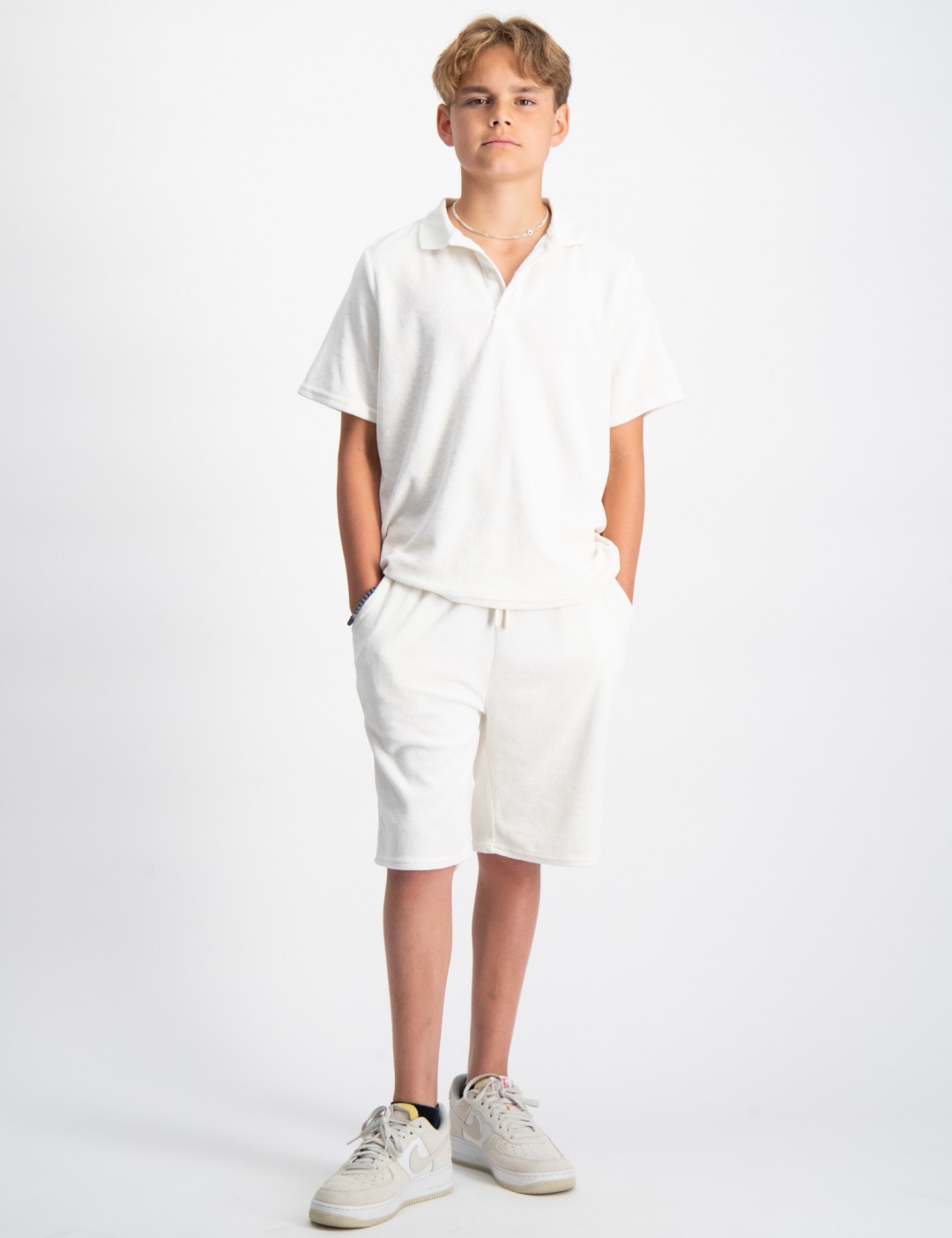 Hvit Terry Shorts til Gutt | Kids Brand Store