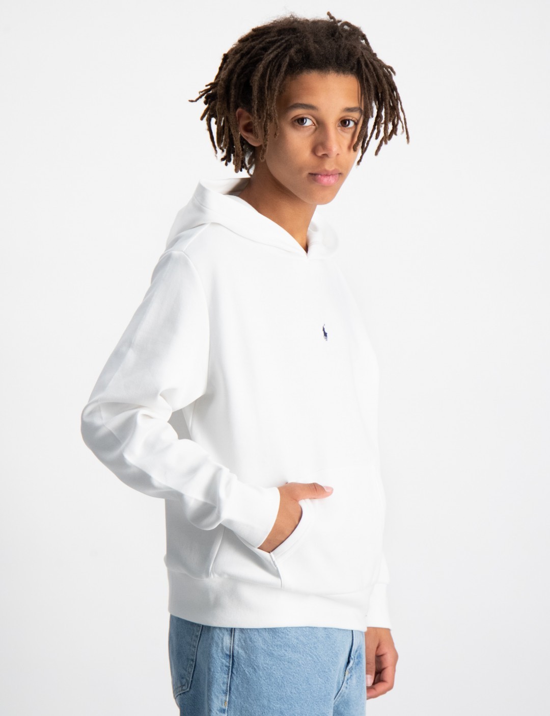 Weiß Double-Knit Hoodie für Jungen | Kids Brand Store