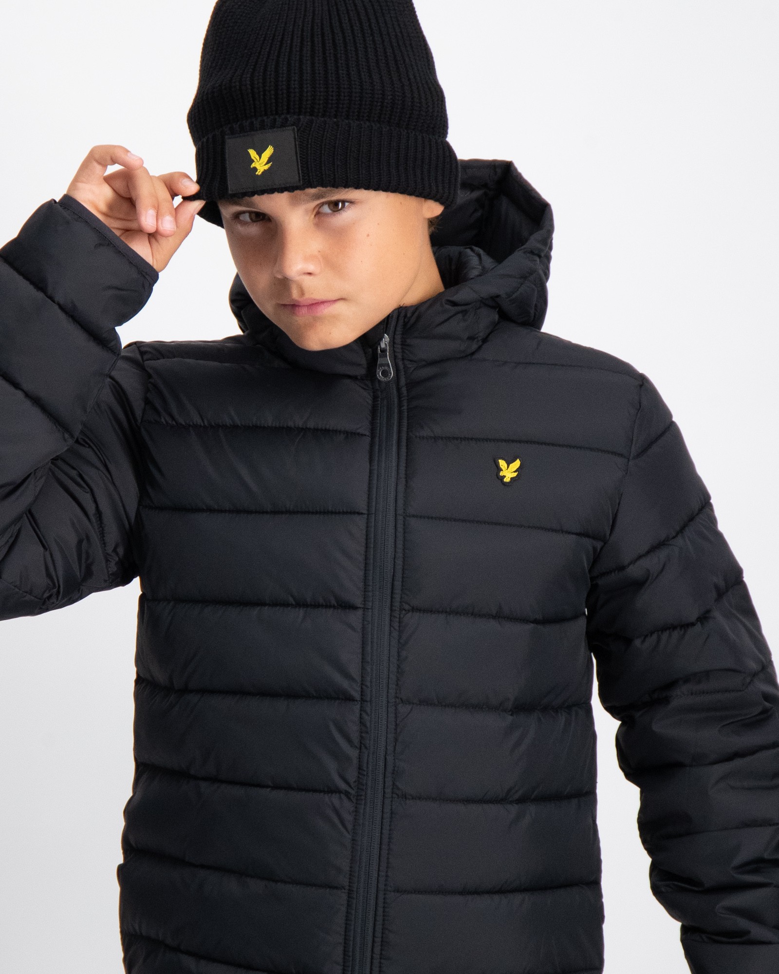 Lyle & Scott Schwarz Puffa Jacket für Jungen | Kids Brand Store