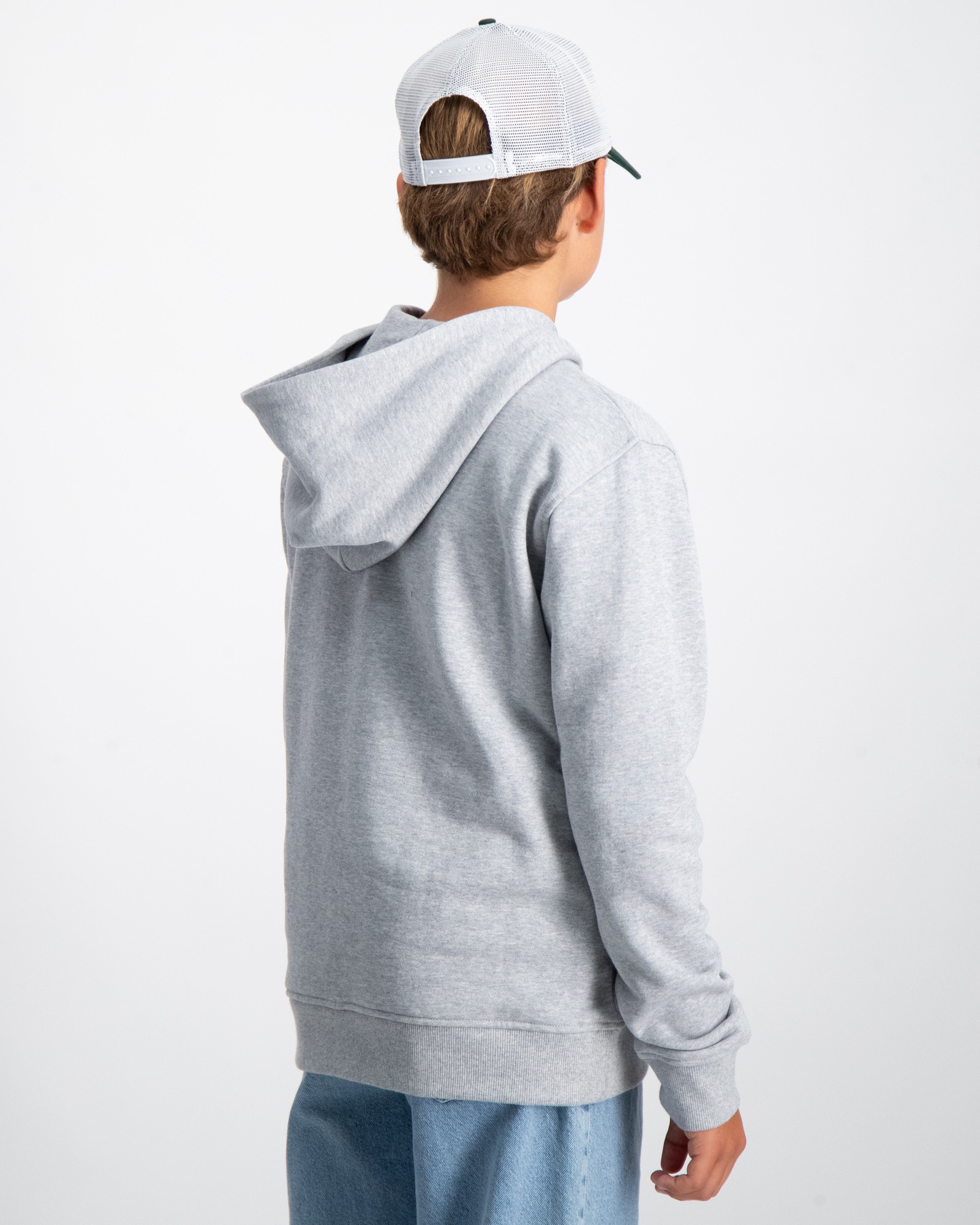 GANT Grå SHIELD FULL ZIP HOODIE för Kille | Kids Brand Store
