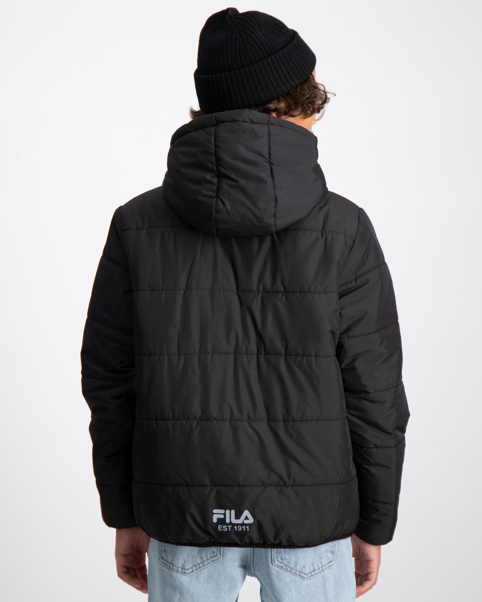 Fila Svart BERGHUELEN puff jacket til Gutt | Kids Brand Store