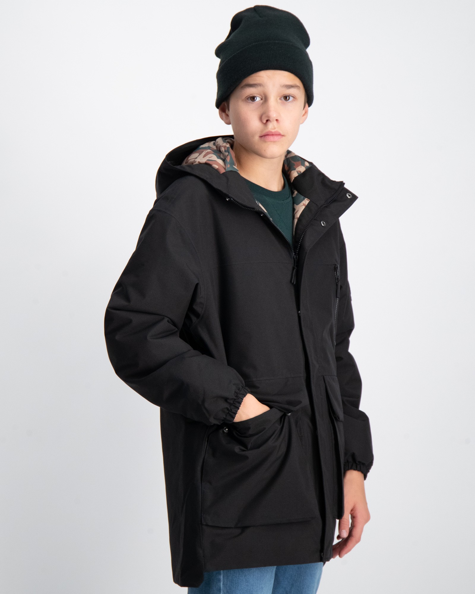 Sort TEEN 2L INS PARKA Y til Dreng | Kids Brand Store
