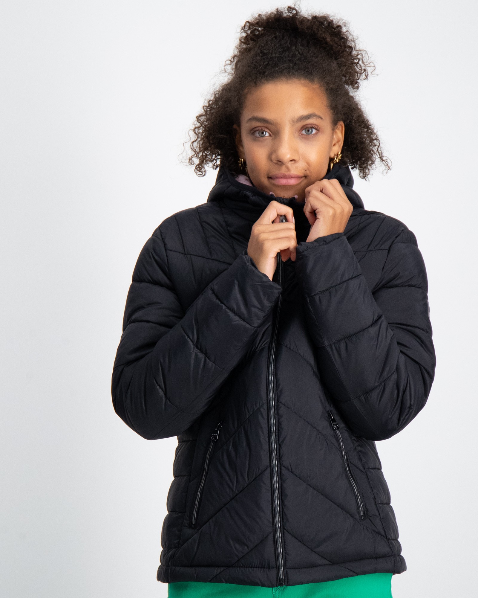 Svart Girls outdoor jacket för Tjej | Kids Brand Store