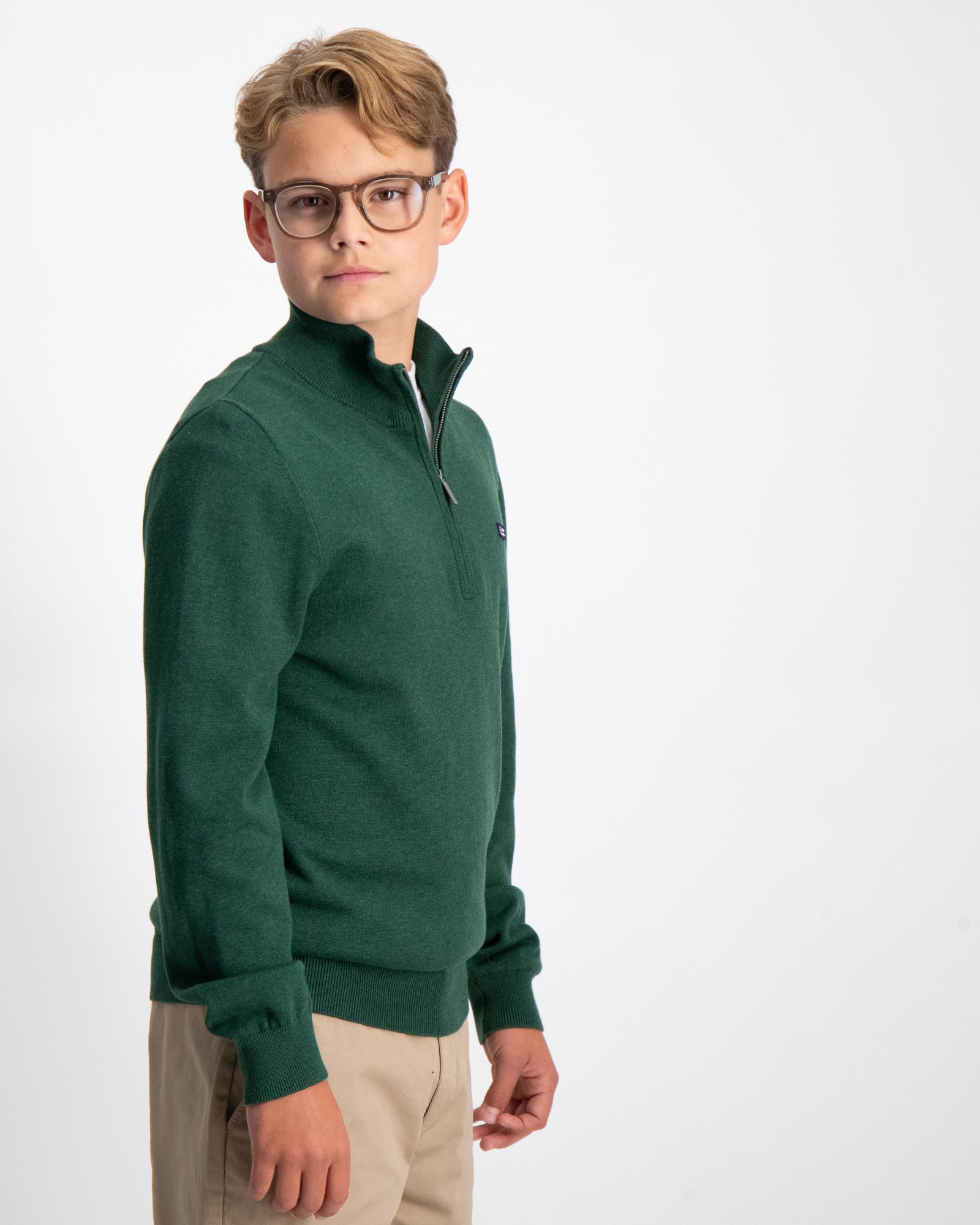 Lexington Grønn Freddy Half Zip Sweater til Gutt | Kids Brand Store