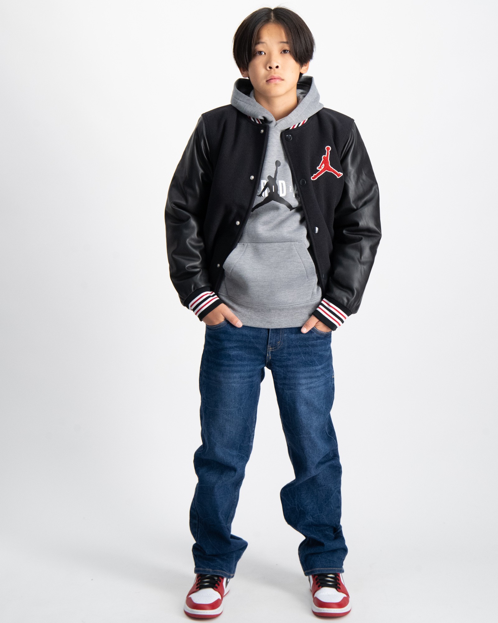 Sort JDG VARSITY JKT til Dreng | Kids Brand Store