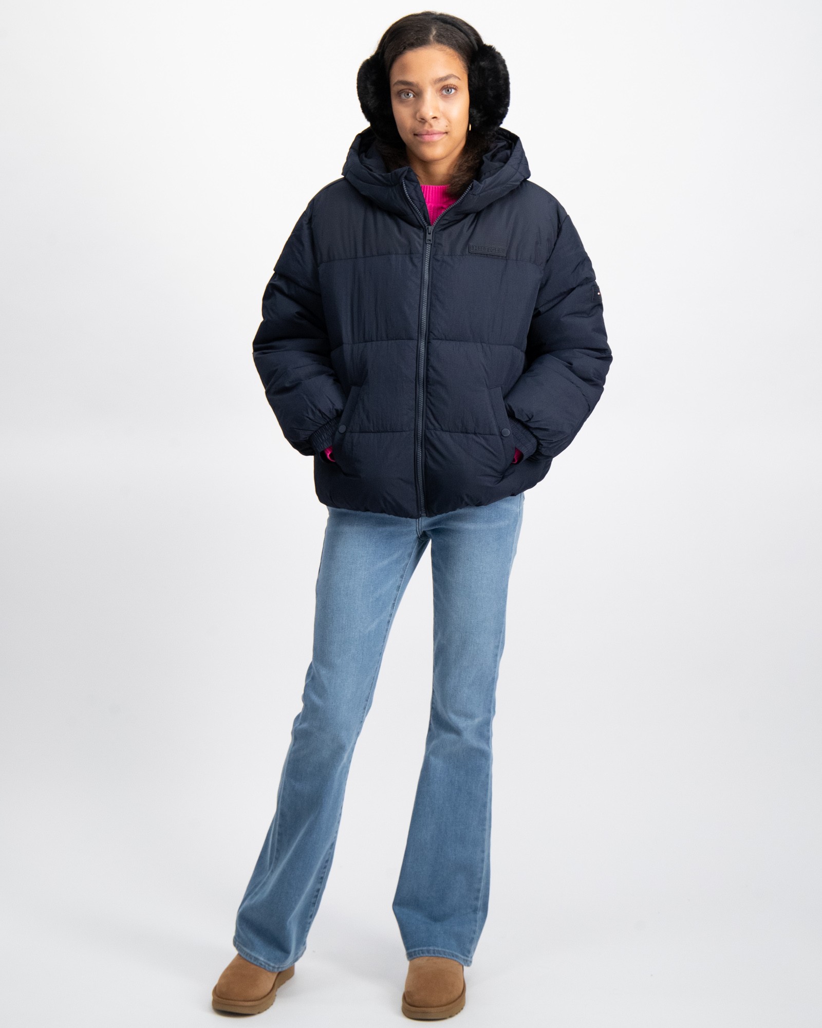 Blauw NEW YORK PUFFER JACKET voor Meisjes | Kids Brand Store