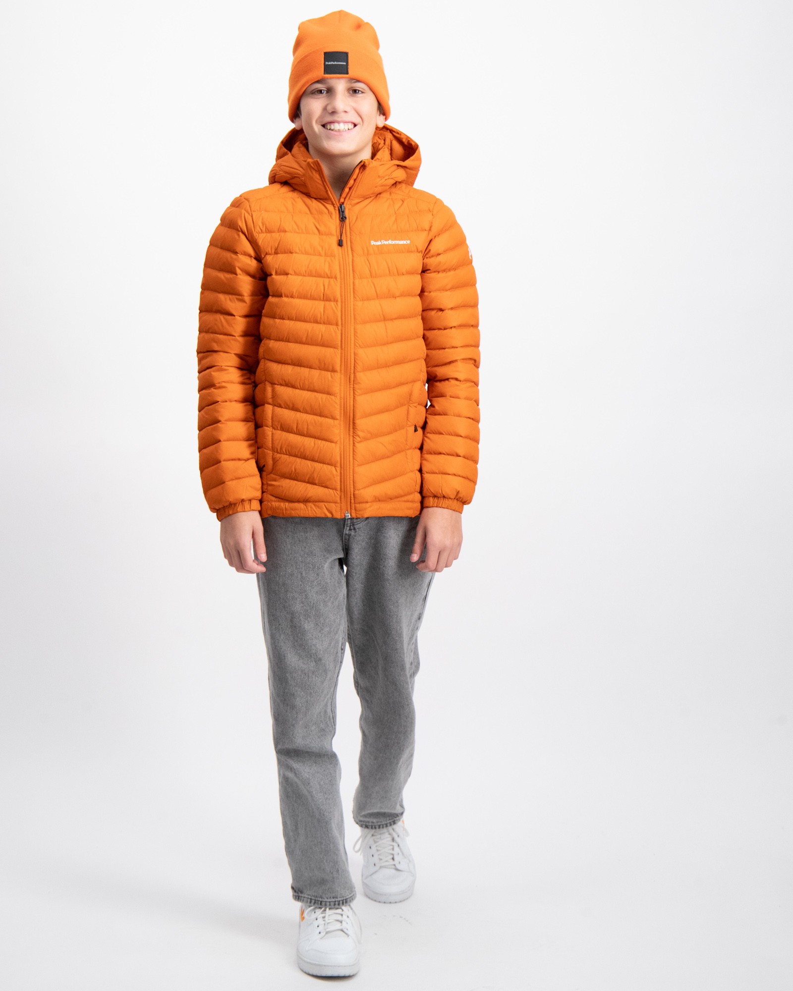 Orange Jr Frost Down Hood Jacket für Jungen | Kids Brand Store