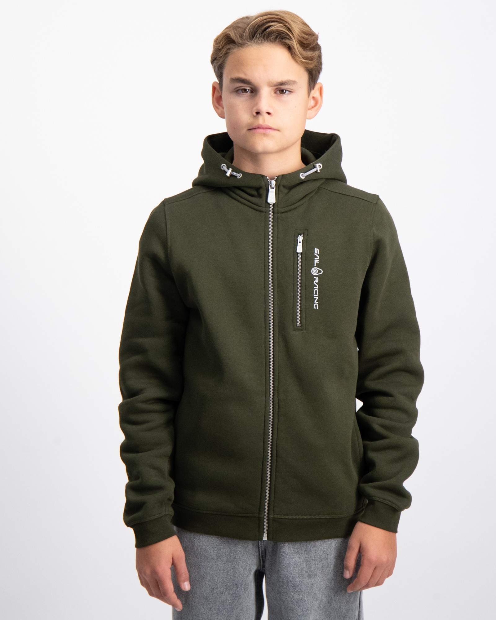 Sail Racing Grön JR BOWMAN ZIP HOOD för Kille | Kids Brand Store