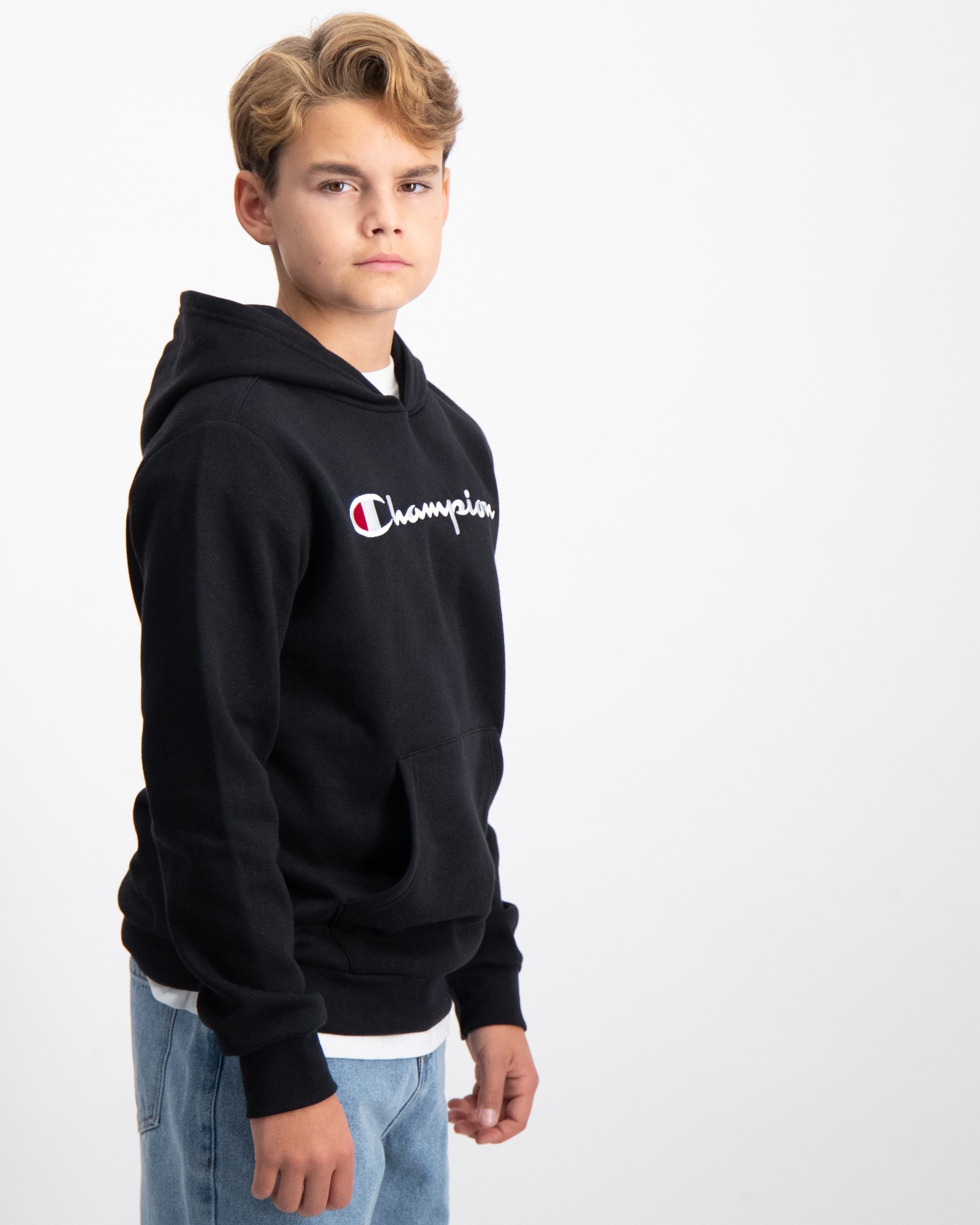 Champion Schwarz Hooded Sweatshirt für Jungen | Kids Brand Store