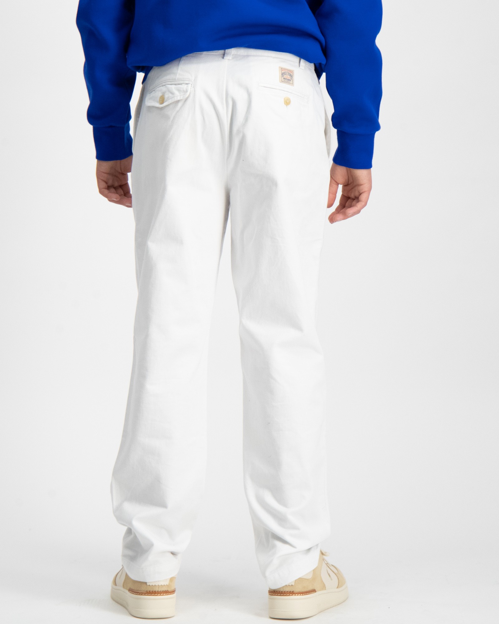 Polo Ralph Lauren Vit Whitman Relaxed Fit Pleated Chino Pant för Kille ...