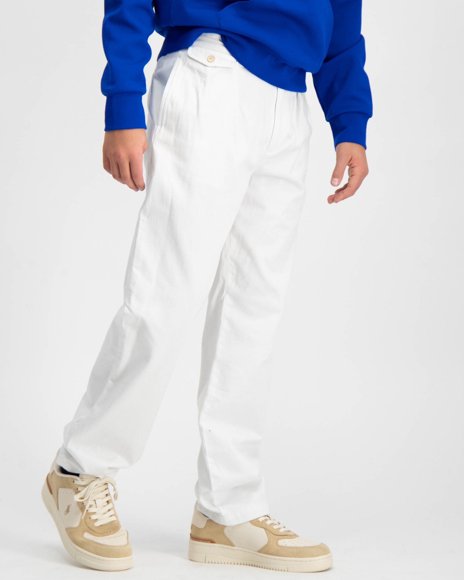 Polo Ralph Lauren Vit Whitman Relaxed Fit Pleated Chino Pant för Kille ...