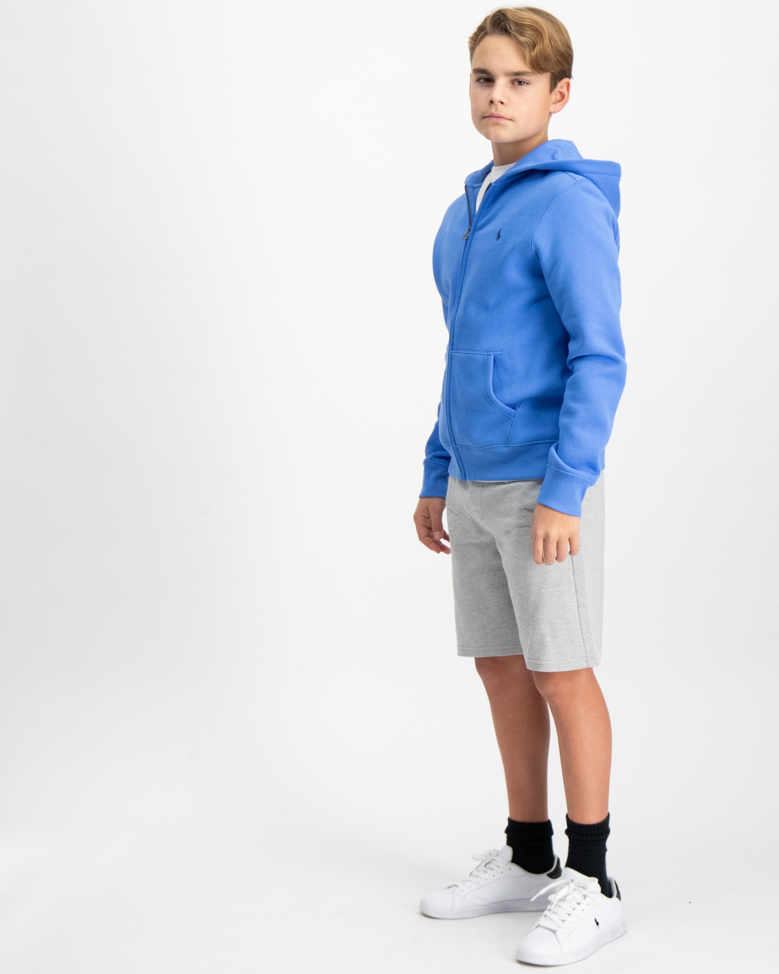 Blå Fleece Full-Zip Hoodie för Kille | Kids Brand Store