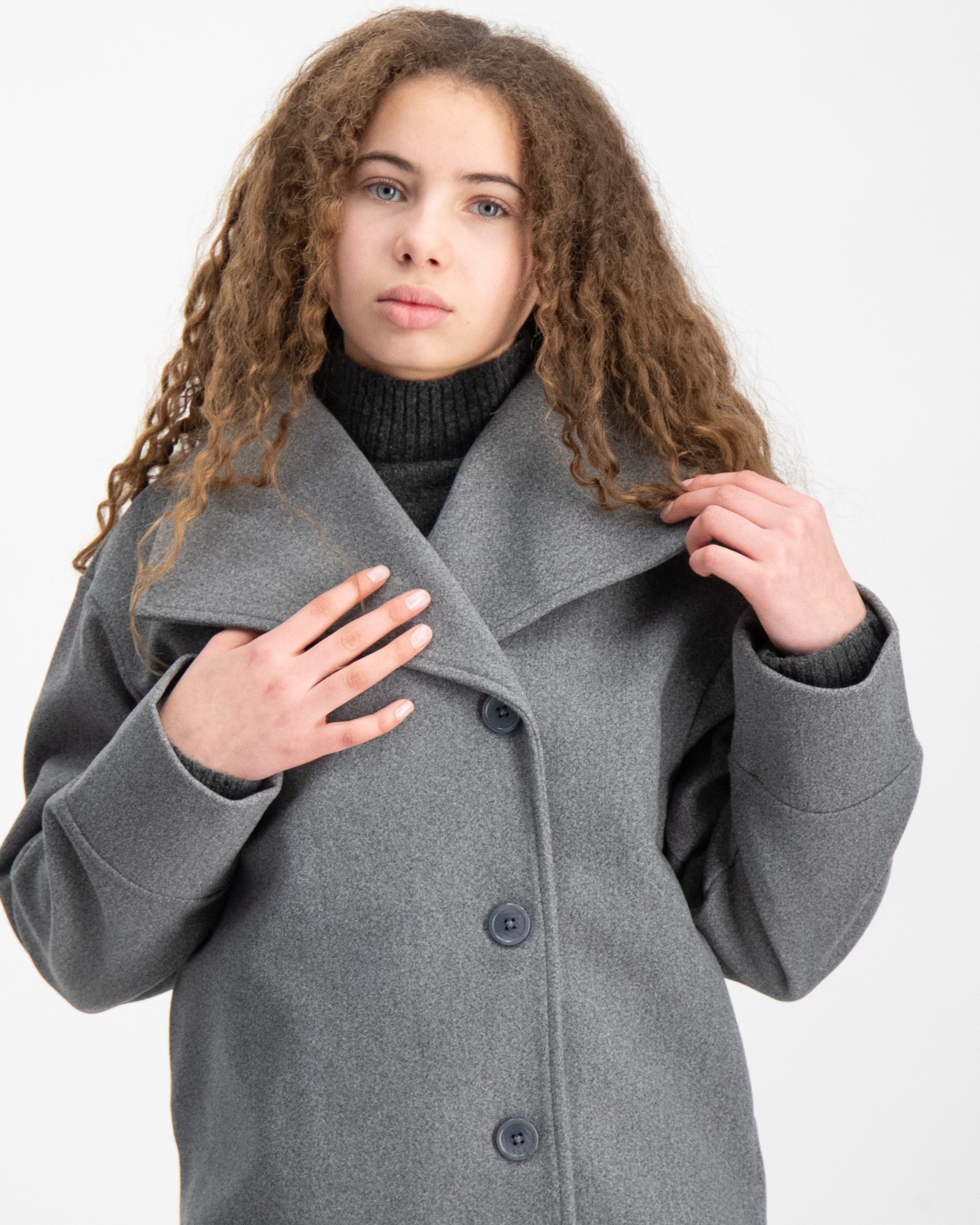 Gina Tricot Young Grå Y short felt jacket för Tjej | Kids Brand Store