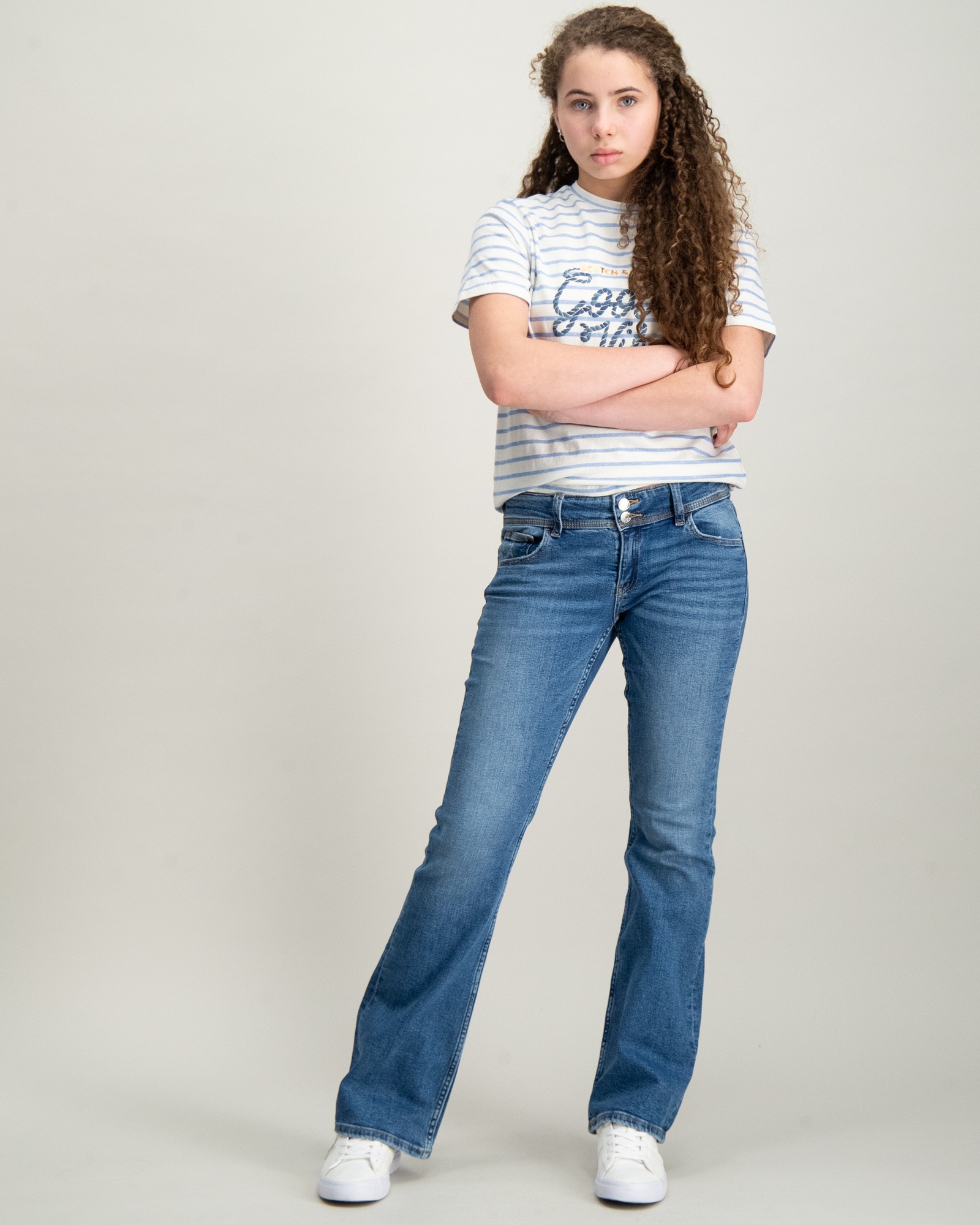 Blå Flare pocket jeans til Pige | Kids Brand Store