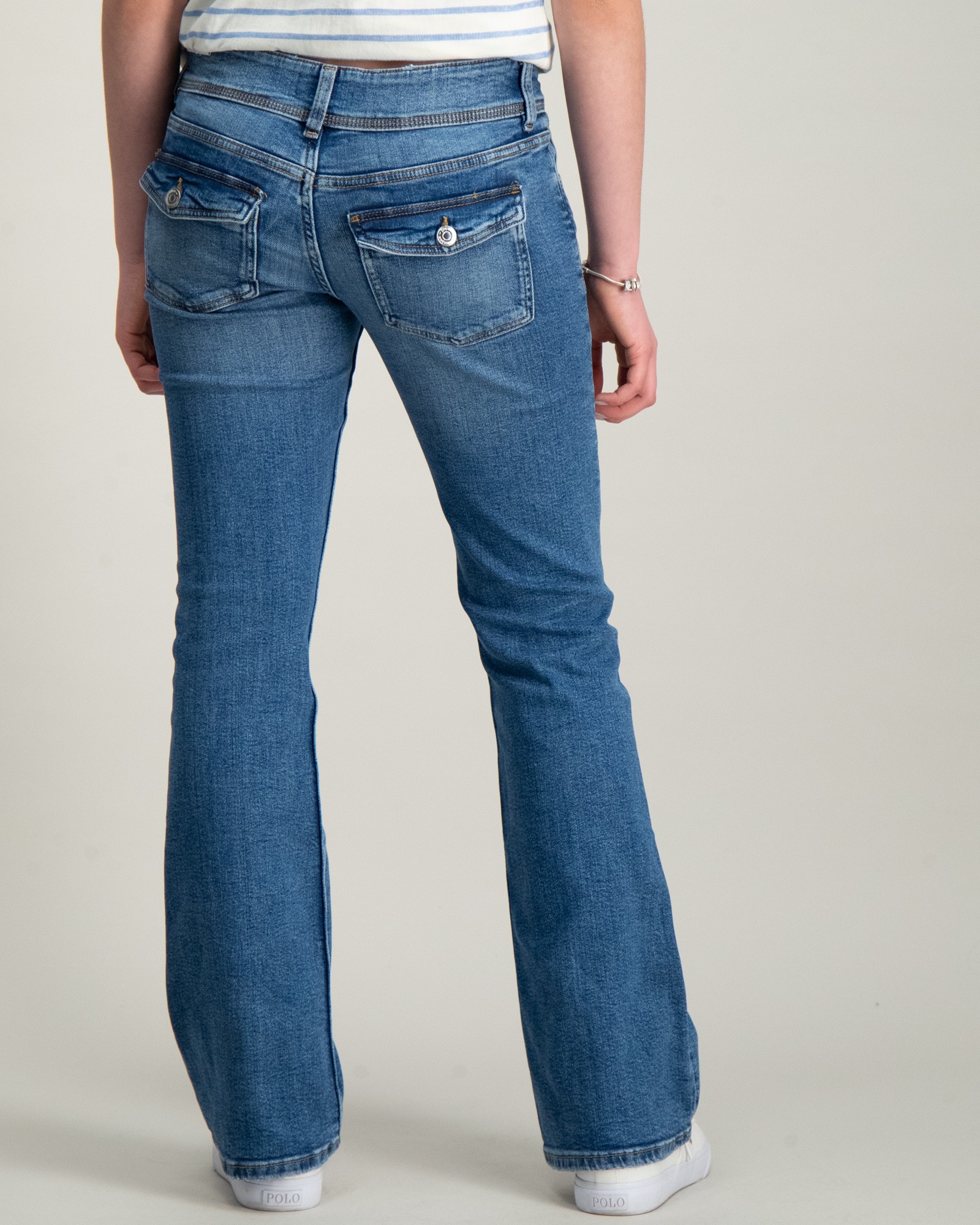 Blå Flare pocket jeans til Pige | Kids Brand Store