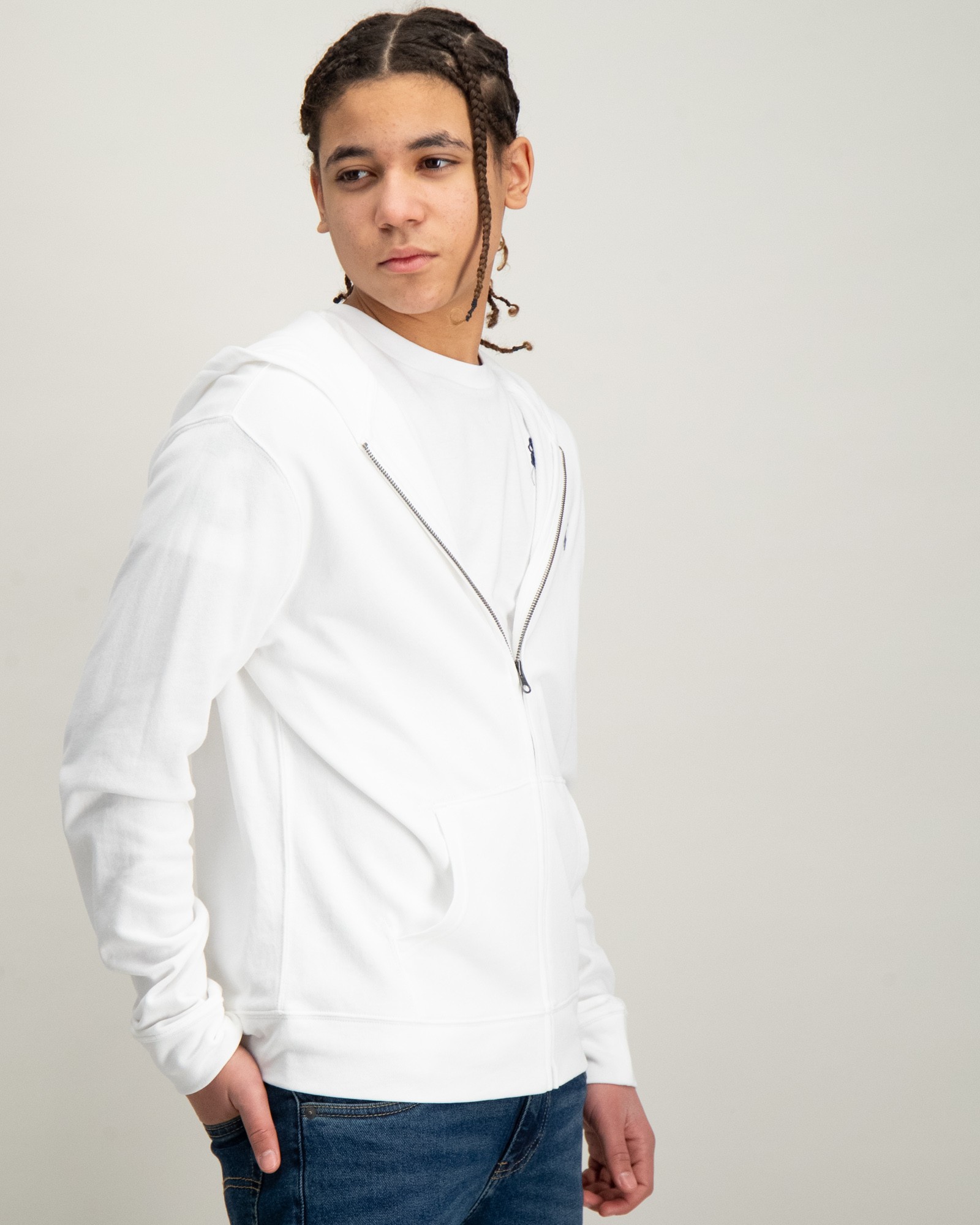 Polo Ralph Lauren Vit Spa Terry Full-Zip Hoodie för Kille | Kids Brand ...