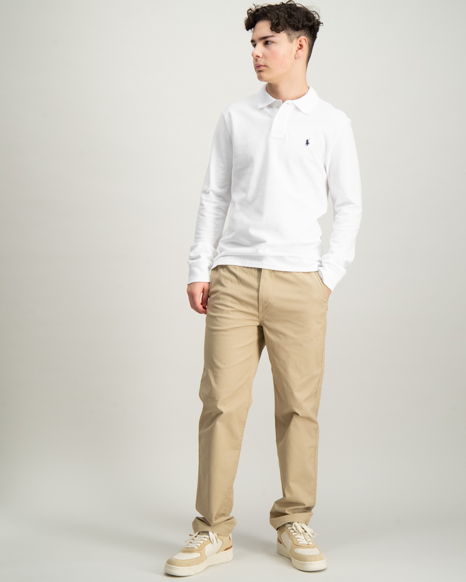 Polo Ralph Lauren Beige Polo Prepster Stretch Chino Pant til Dreng | Kids Brand Store