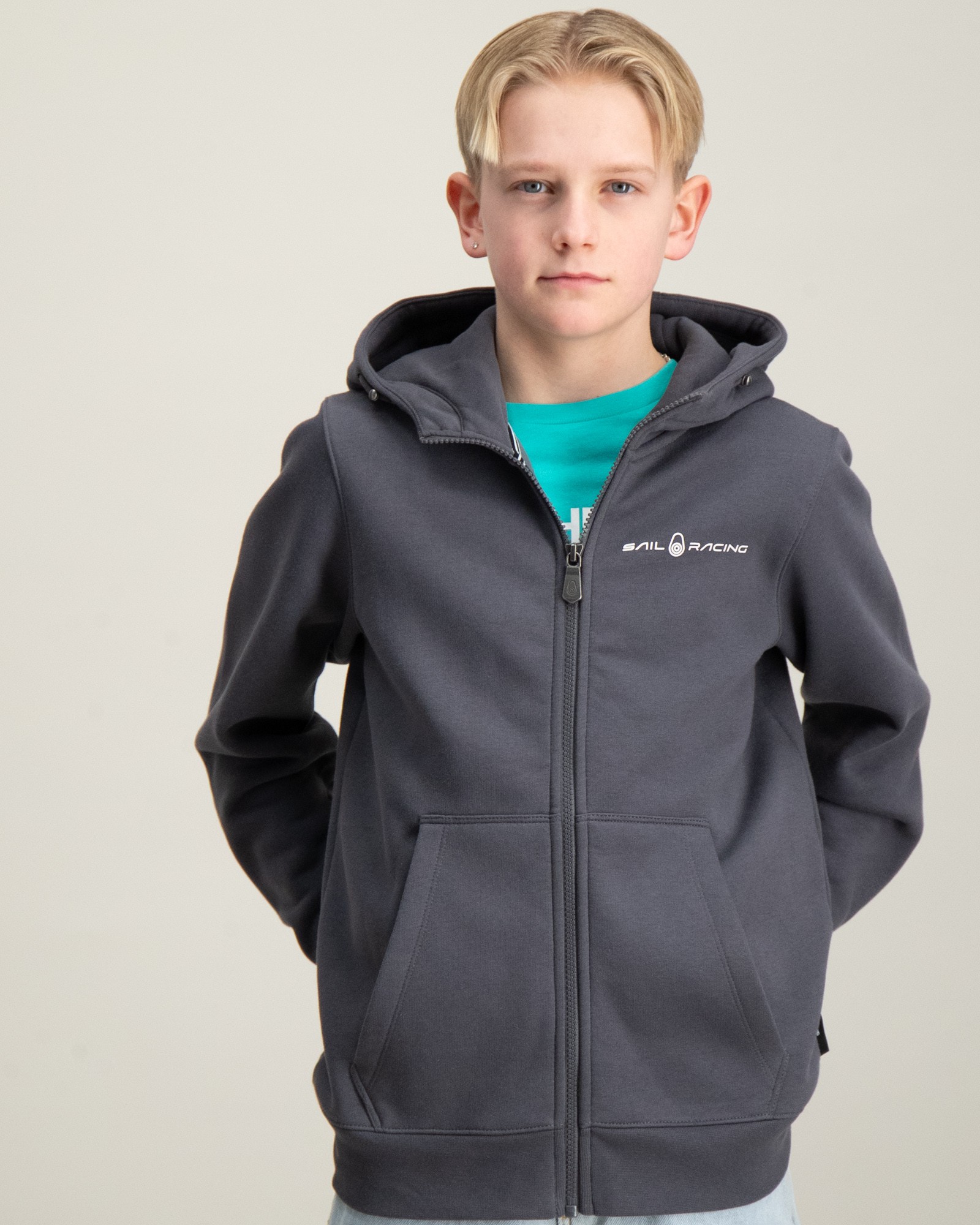 Sail Racing Blå JR BOWMAN LOGO ZIP HOOD för Kille | Kids Brand Store