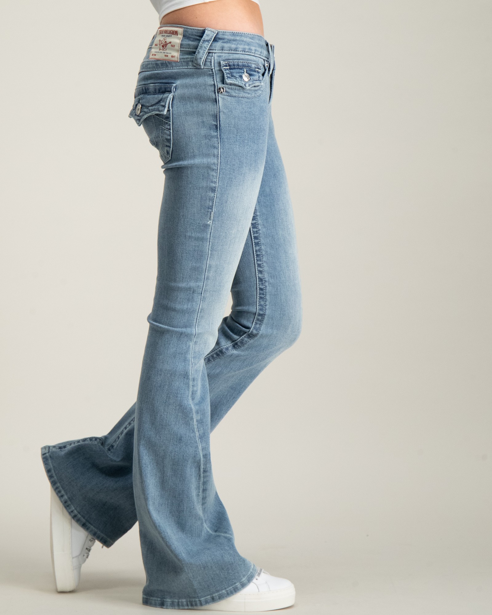 True Religion Blå JOEY LOW RISE FLARE för Tjej | Kids Brand Store