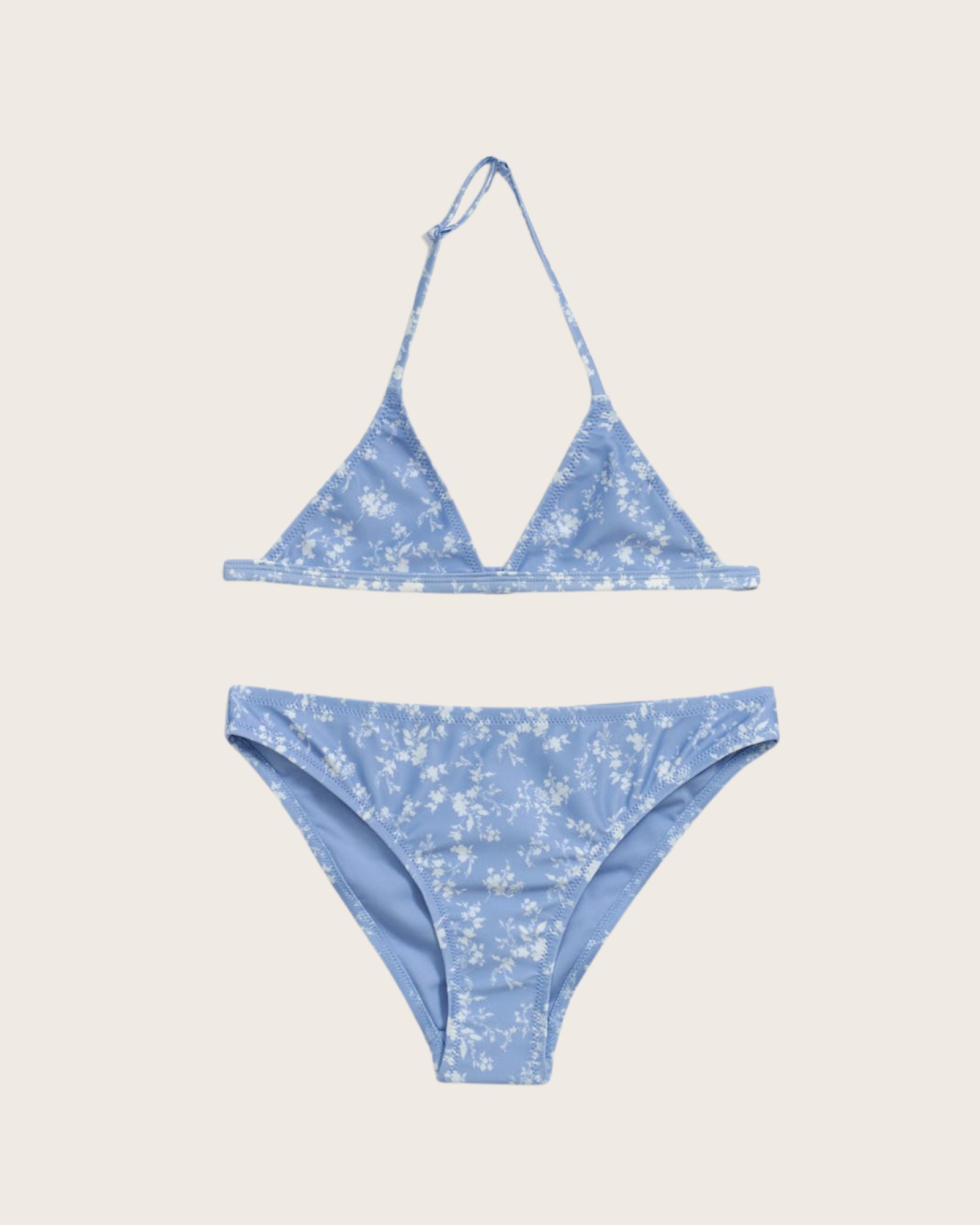 Vit Y triangle bikini set för Tjej | Kids Brand Store