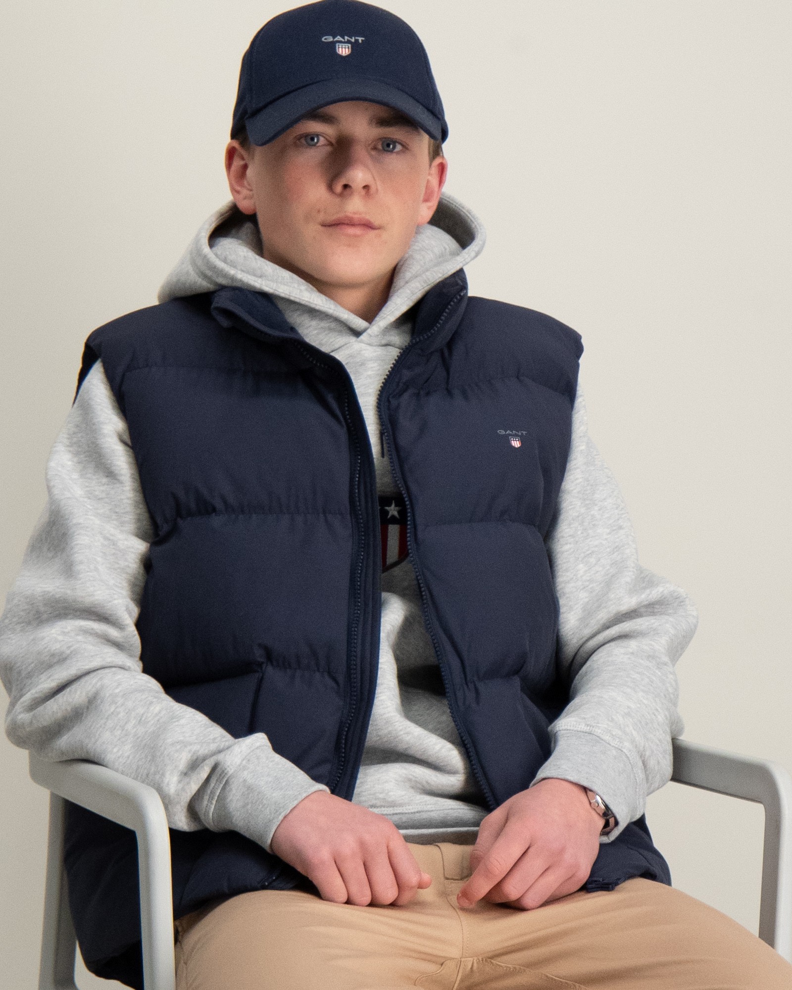 GANT Blå D1. PUFFER VEST til Gutt | Kids Brand Store