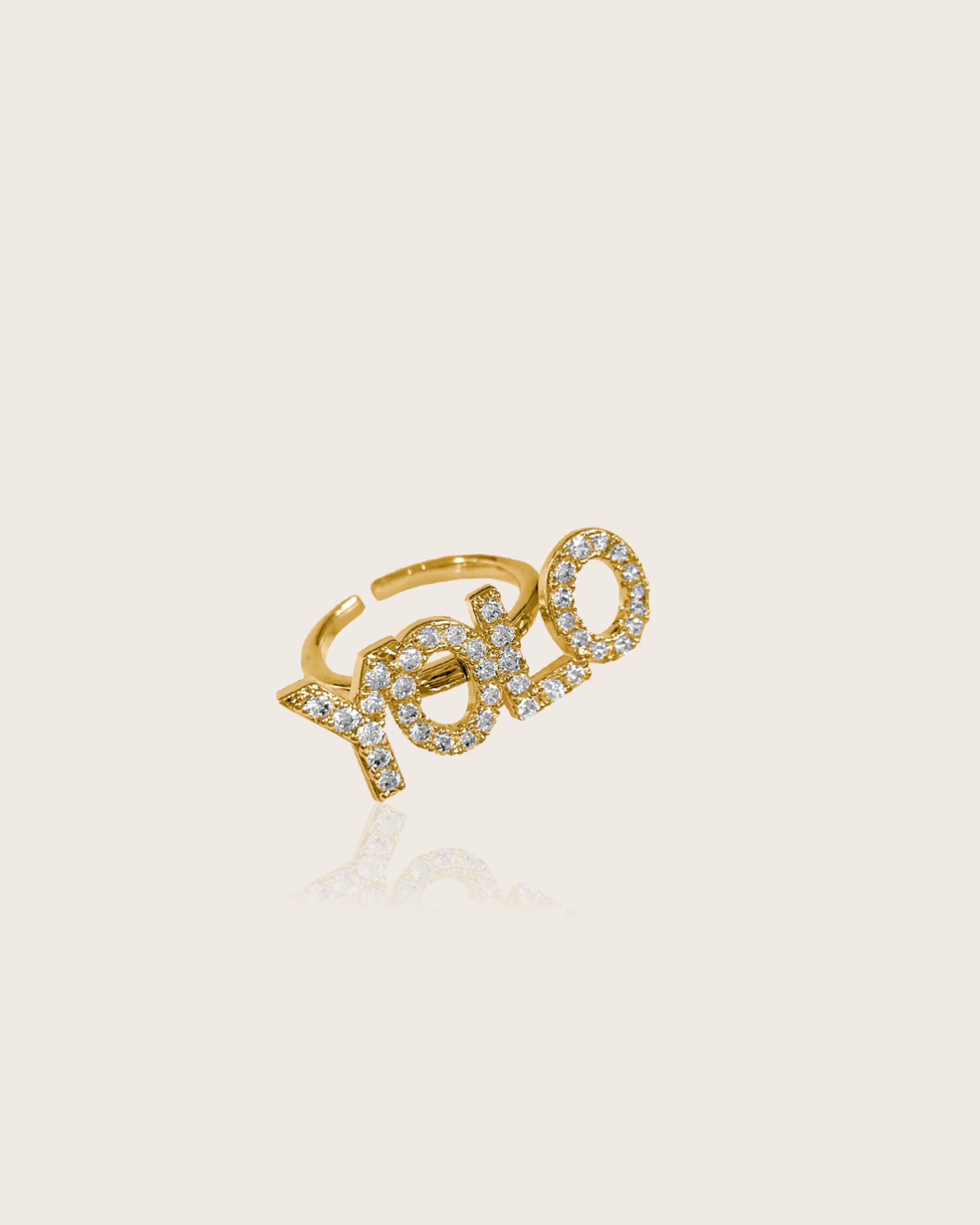 Guldfärg YOLO SPARKLE HORIZONTAL RING för Tjej | Kids Brand Store