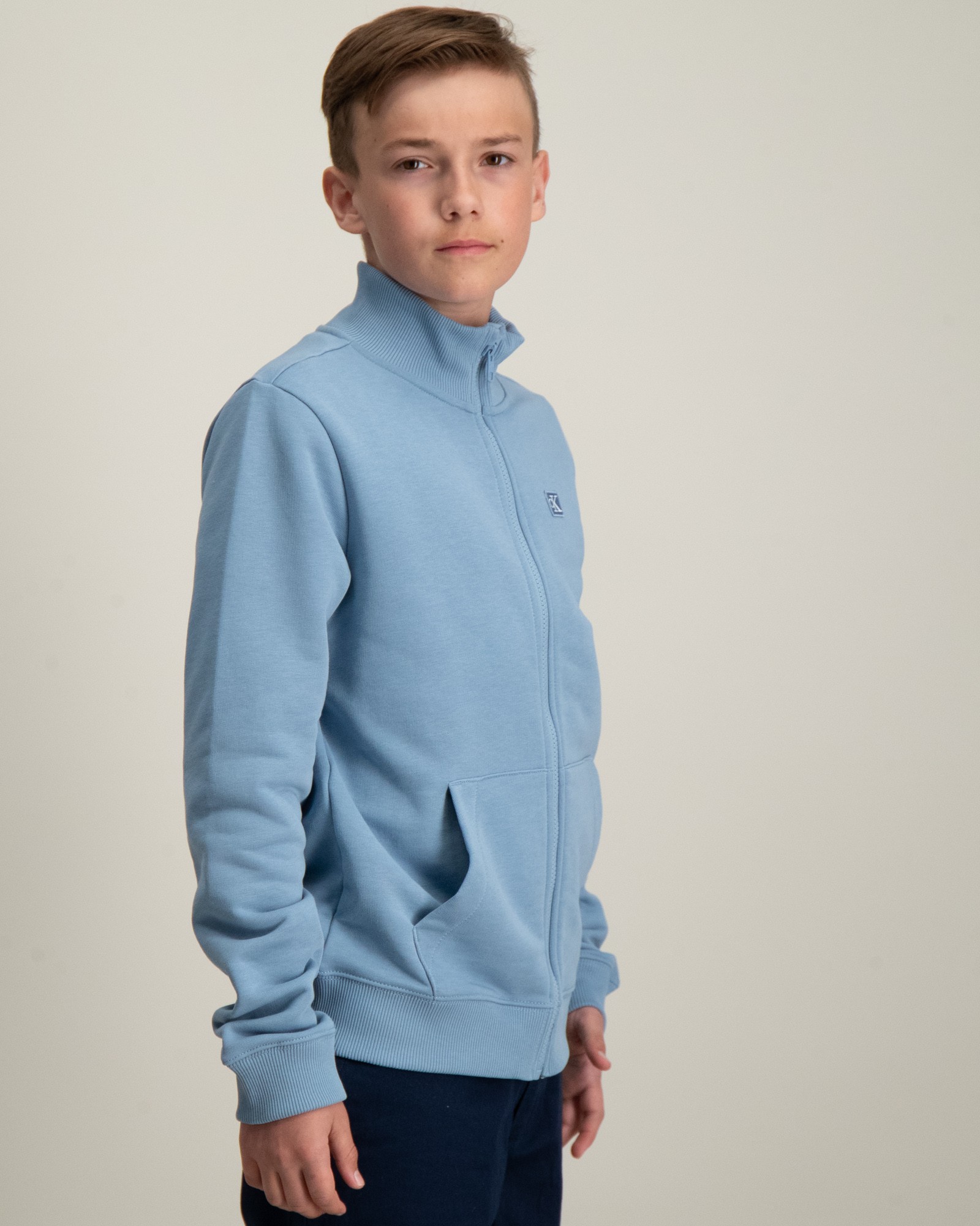 Blå MONOGRAM MINI BADGE ZIP-THROUGH til Gutt | Kids Brand Store