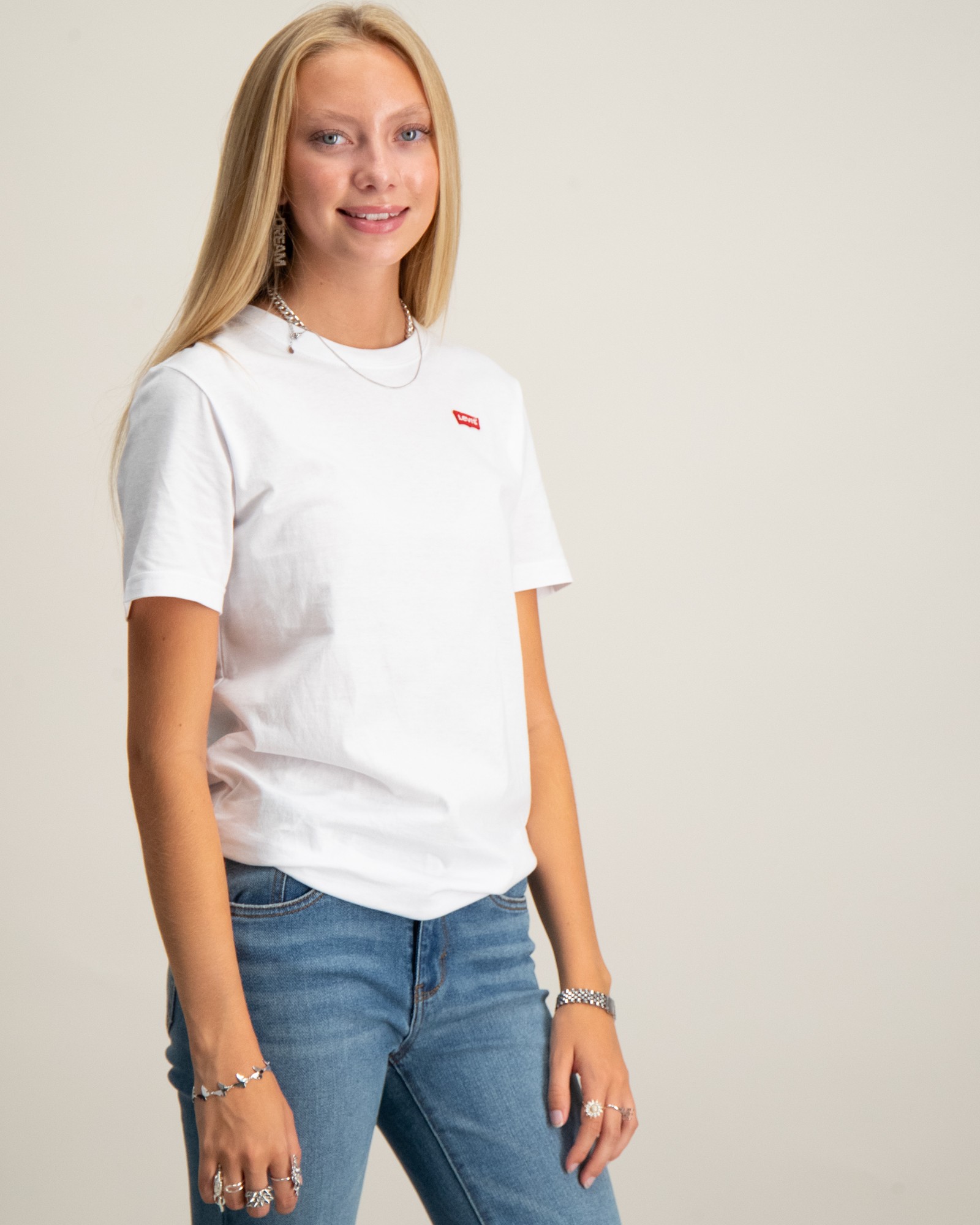 Levis Weiß LVB BATWING CHEST HIT für Mädchen | Kids Brand Store